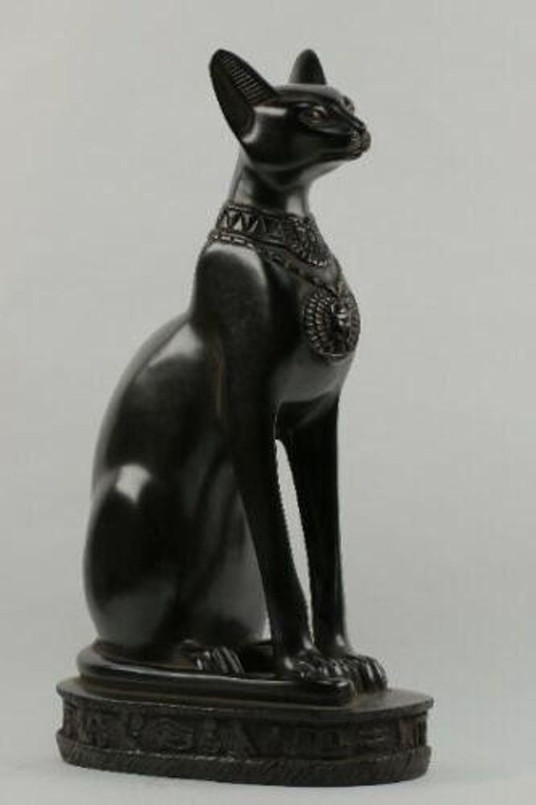 Hand-carved Basalt Stone Bastet Statue - Home Decor-handmade Antique ...