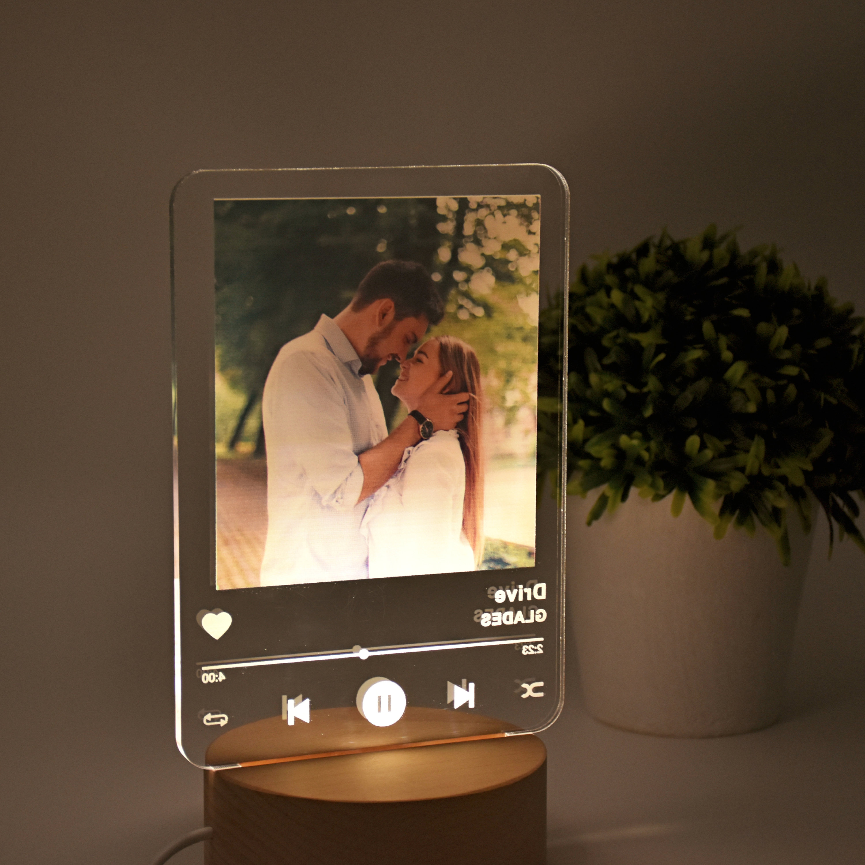 Custom Lamp With Photo Custom Acrylic Music Plaque Led - Etsy