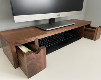 Monitor Stand Walnut - Etsy