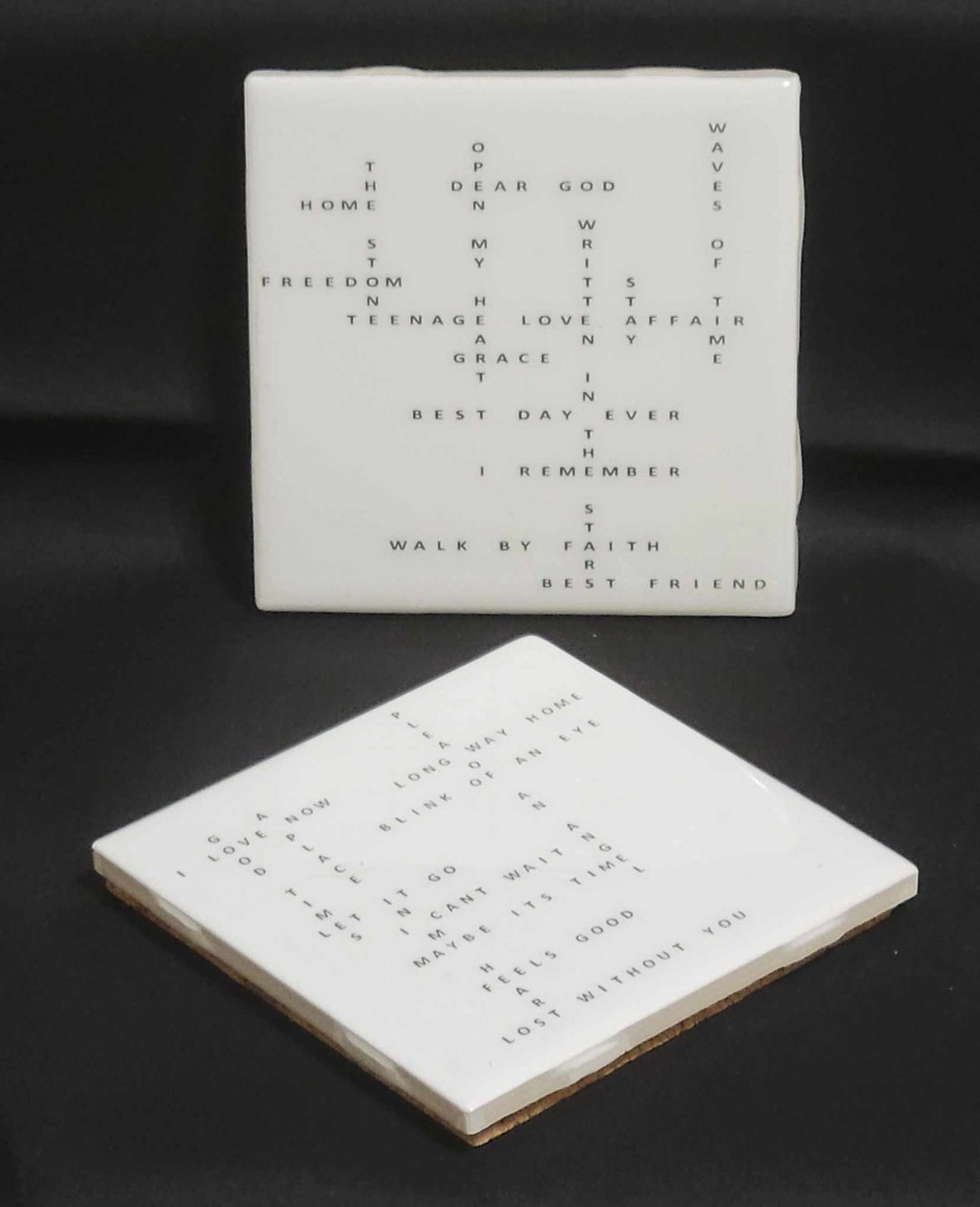Paul Greene Song Titles Ceramic Tile Coaster Set of 2 - Etsy