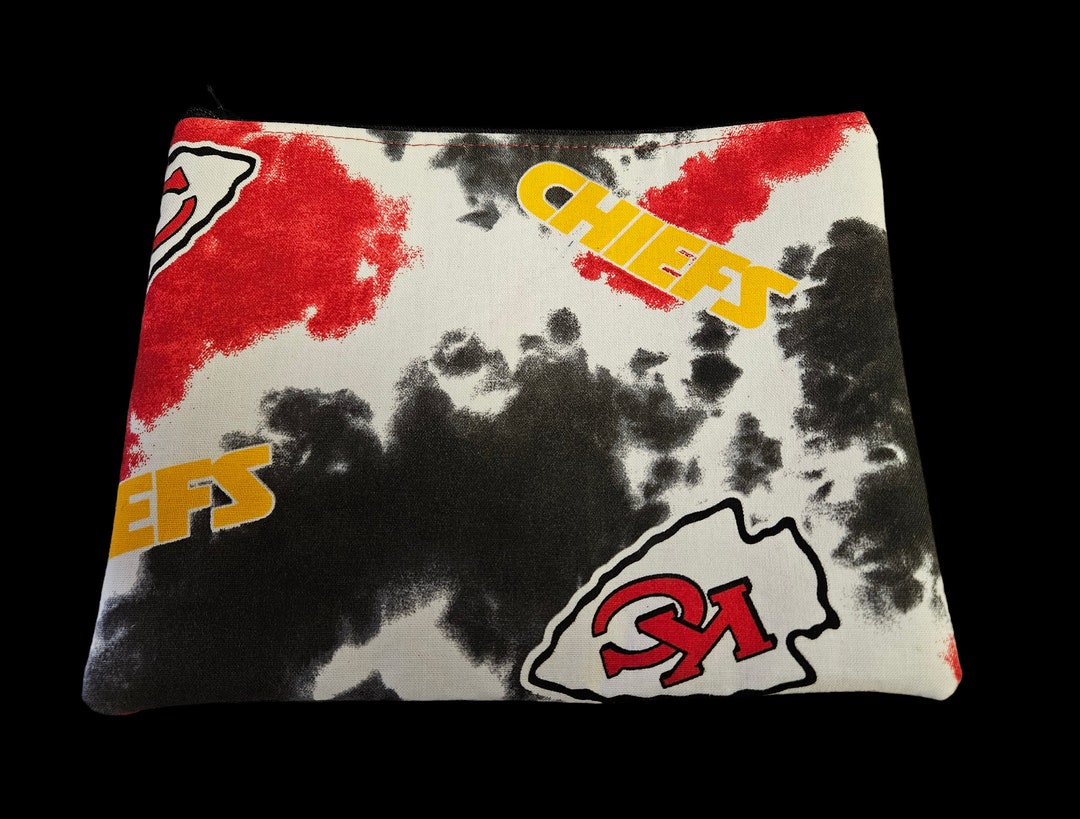 Kansas City Chiefs Zipper Bag, Handmade Cotton Pouch - Etsy