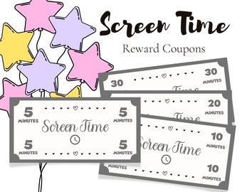 Screen Time Reward - Etsy