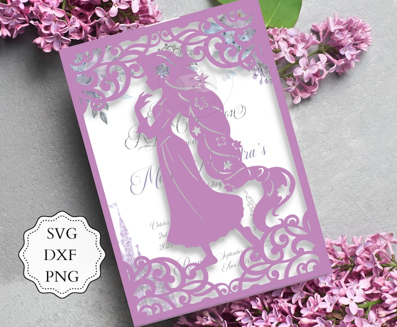 Custom Order - SVG Pocket Invitation, Quinceanera Invitation, Laser Cut ...