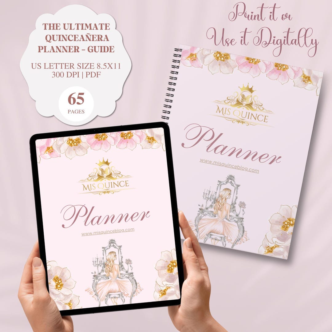 Ultimate Quinceañera Planner, Printable Planner, Sweet 15 Checklist ...
