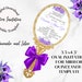 Hand-held Mirror Custom Oval Invitation Template for Mirror ...