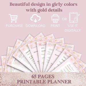 Ultimate Quinceañera Planner, Printable Planner, Sweet 15 Checklist ...
