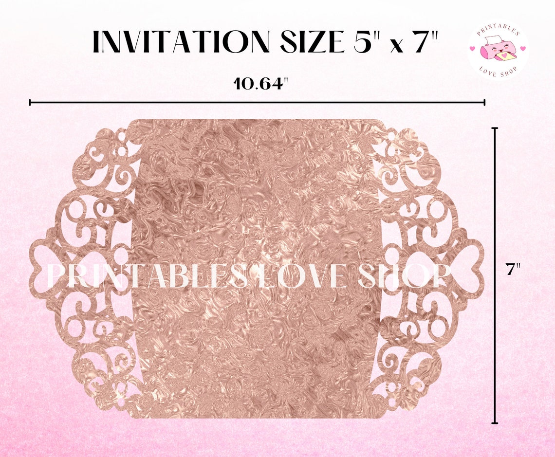 5x7 Gate Fold Crown Quinceanera Invitation Mis Quince - Etsy