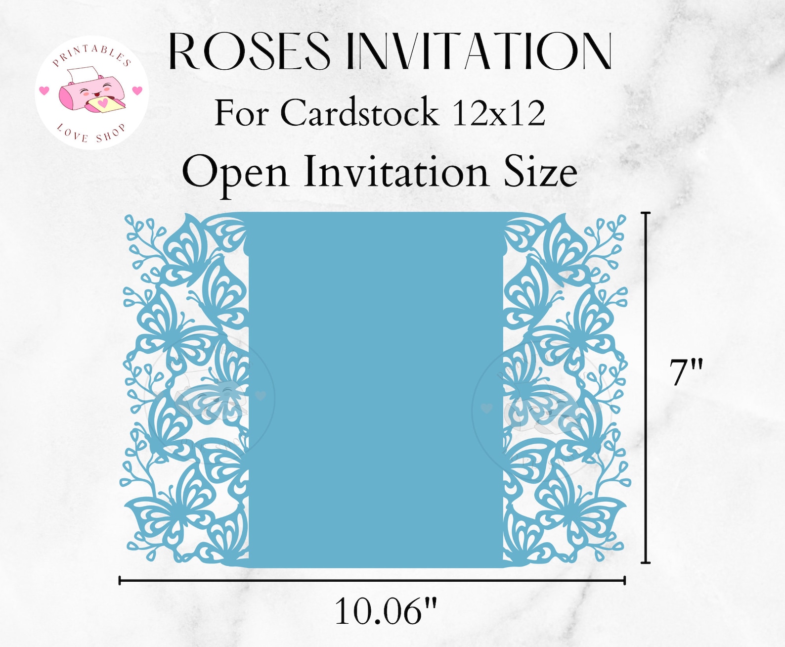 5x7 Butterfly Card Template SVG DXF PNG Gate Fold Butterfly - Etsy