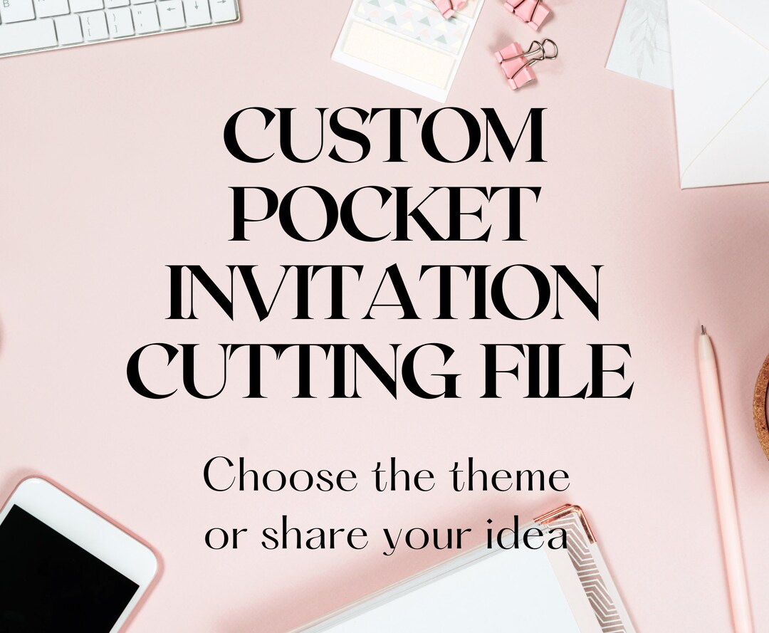 Custom Order - SVG Pocket Invitation, Quinceanera Invitation, Laser Cut ...