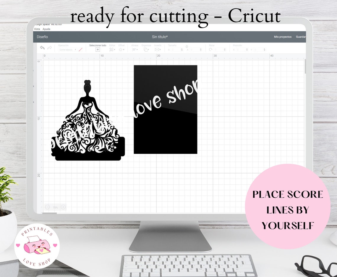 5x7 Quinceanera Invitation SVG DXF PNG Dress Invitation for - Etsy