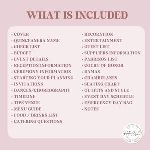 Ultimate Quinceañera Planner, Printable Planner, Sweet 15 Checklist ...