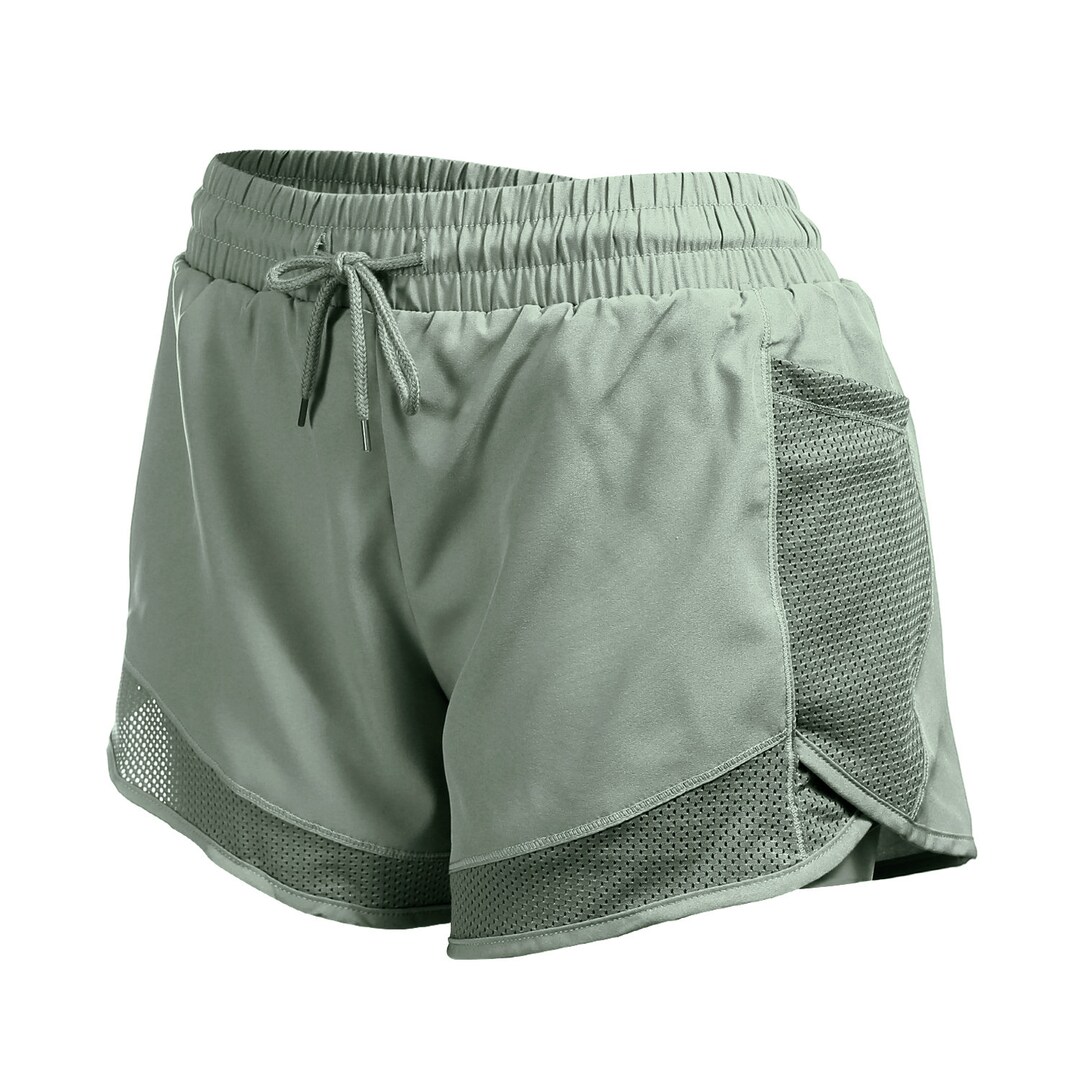 Women's Mesh Run 2 in 1 Shorts Quick-dry Athletic Workout Gym Yoga ...