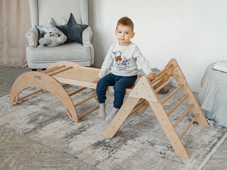 Pikler Triangle Climbing Triangle Set Indoor Playground - Etsy