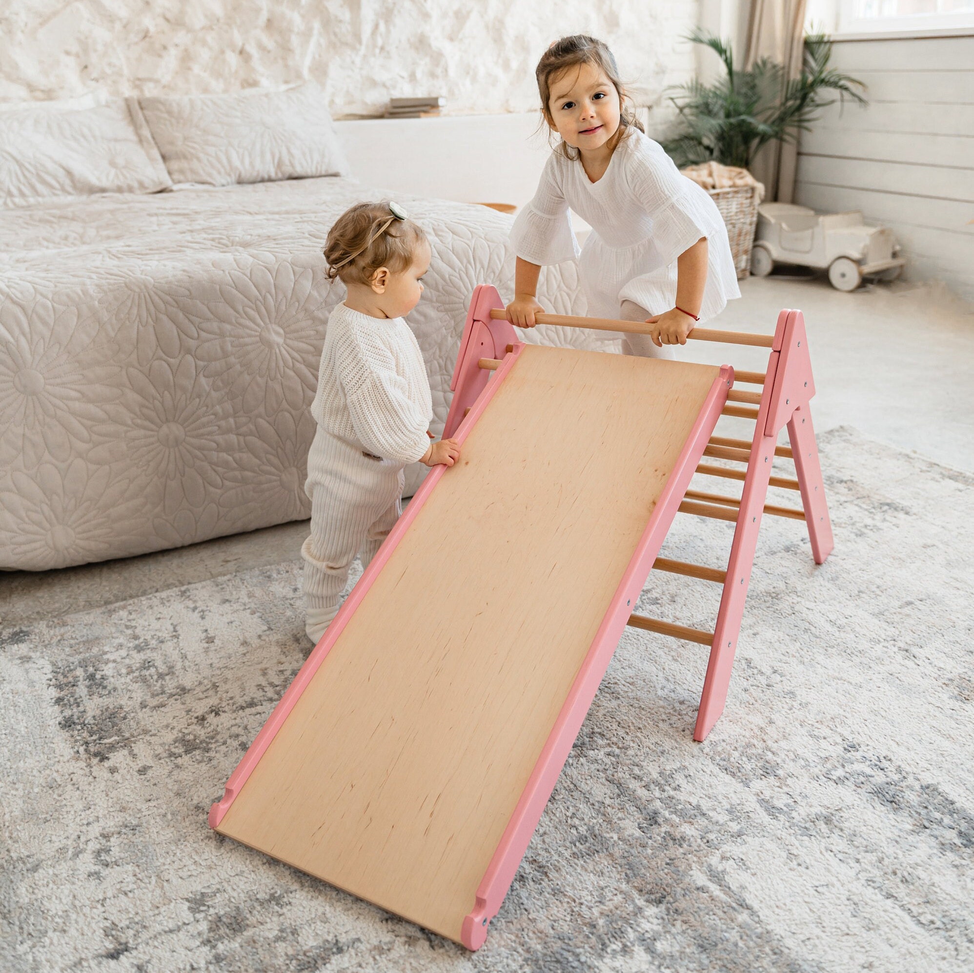 Pikler Triangle, Climbing Triangle Set, Indoor Playground, Montessori ...