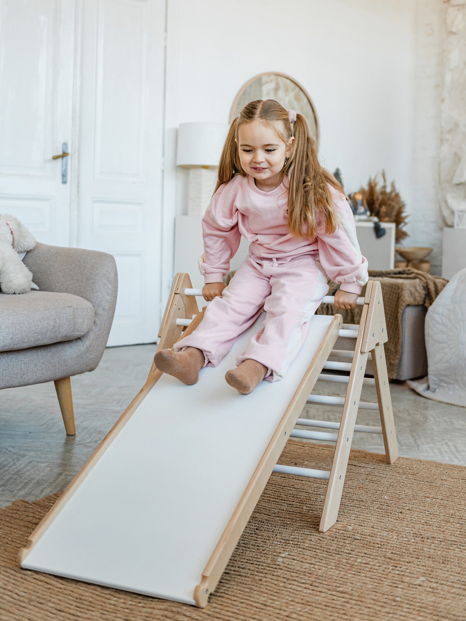 Pikler Triangle, Climbing Triangle Set, Indoor Playground, Montessori ...