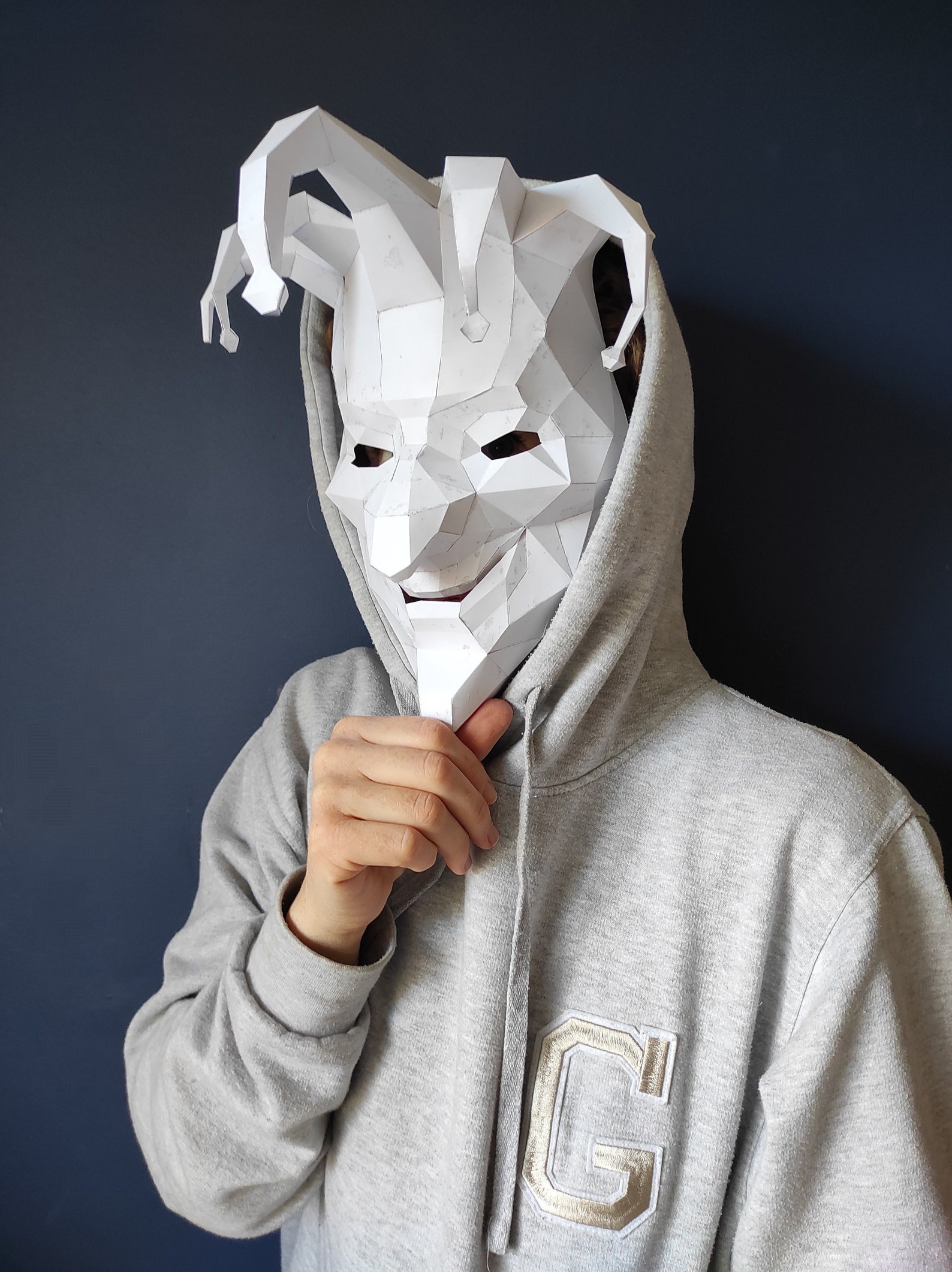 Venetian Jester Mask Paper Craft Model Digital Download PDF - Etsy