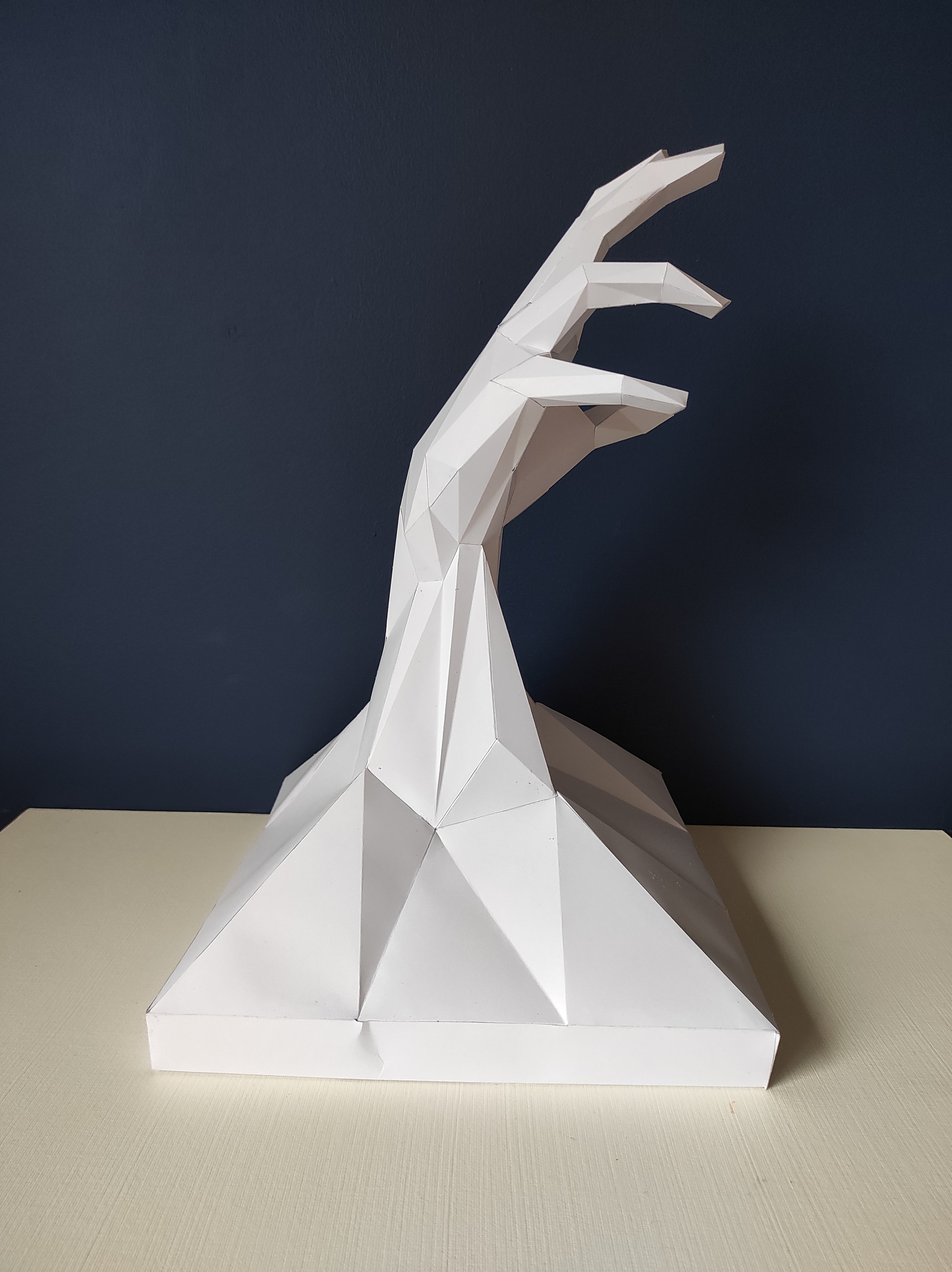 Zombie Hand Sculpture Paper Craft Model Digital Download PDF DIY ...