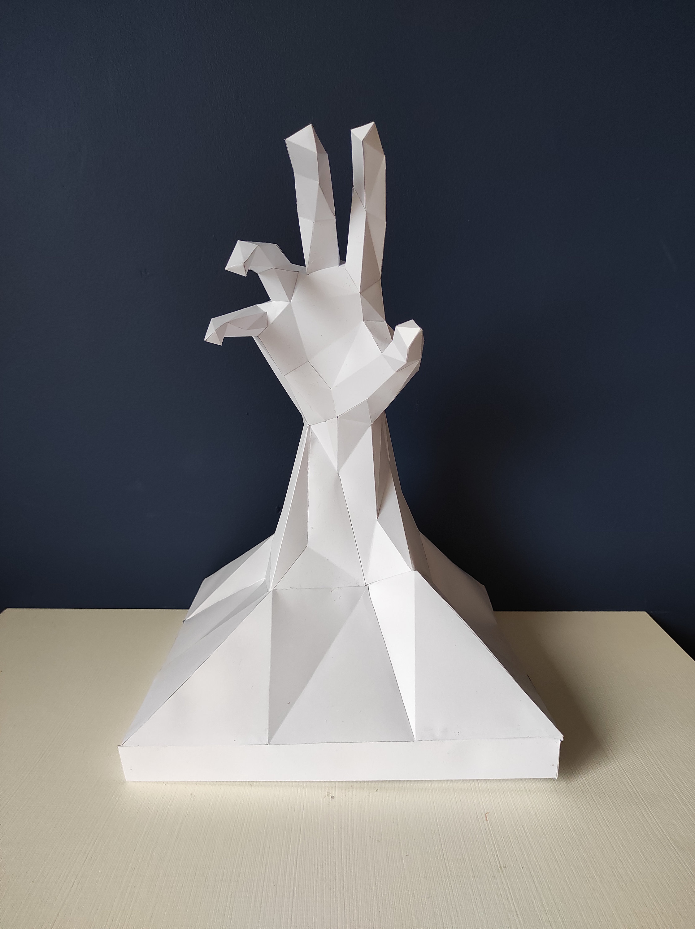 Zombie Hand Sculpture Paper Craft Model Digital Download PDF DIY ...