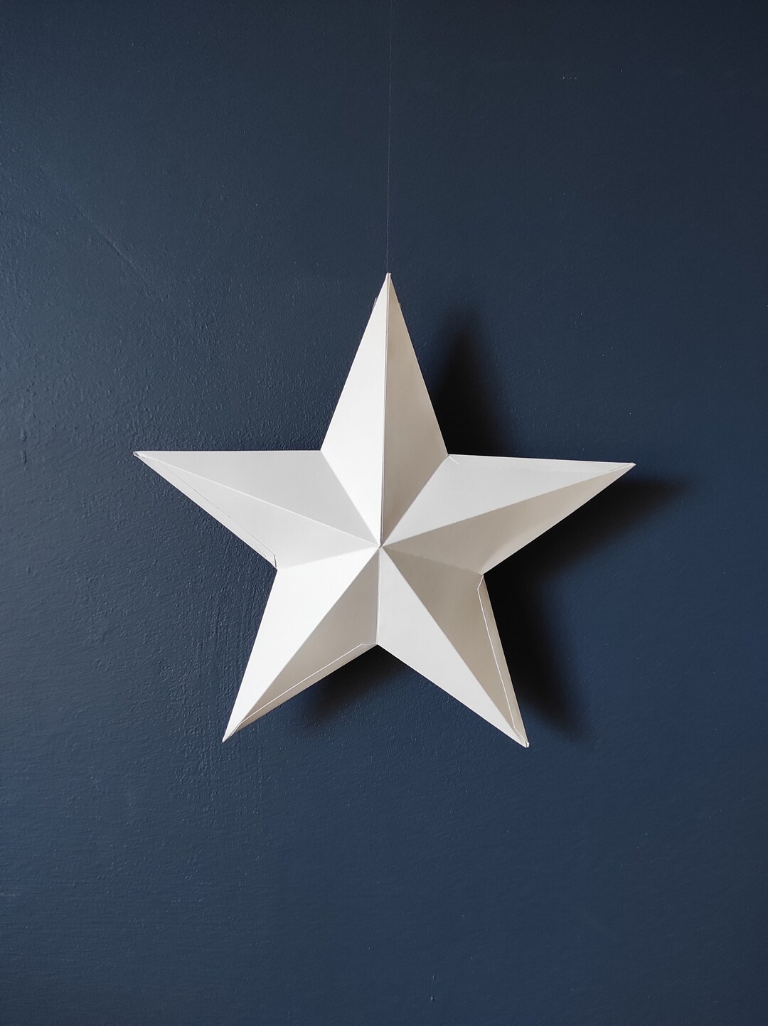 Christmas Star 5-point - Hanging or Tree Decoration and Wall Decoration ...