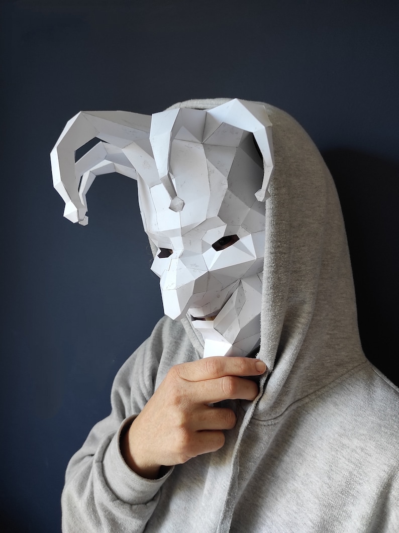 Venetian Jester Mask Paper Craft Model Digital Download PDF - Etsy
