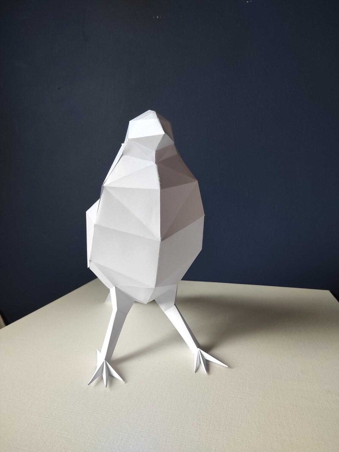 Bullfinch Bird Sculpture Paper Craft Model Digital Download PDF DIY ...