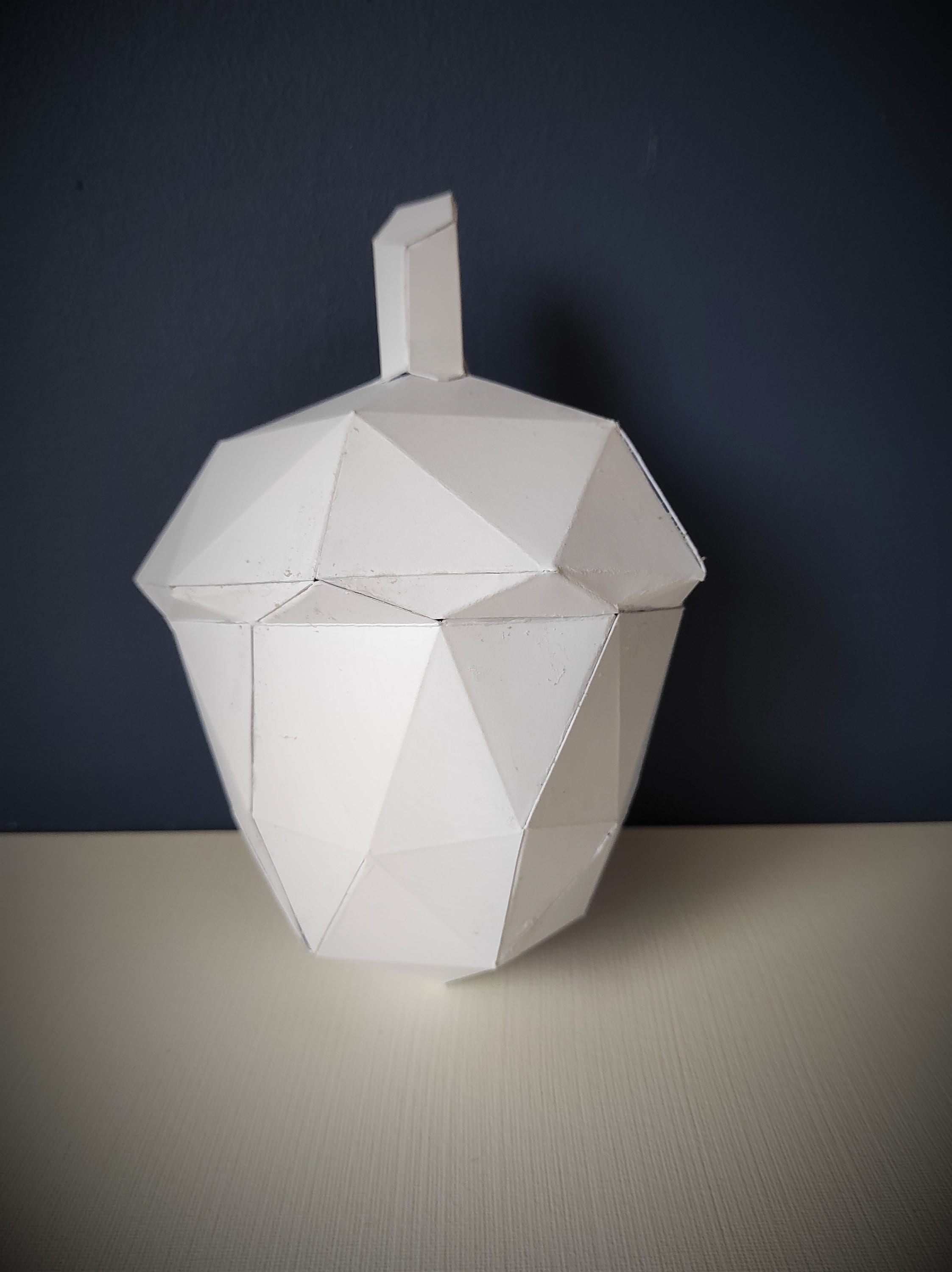 Acorn Sculpture Paper Craft Model Digital Download PDF Papercraft ...