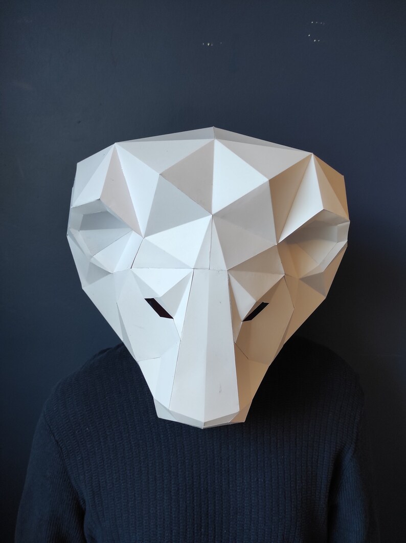 Lion Mask 3D Paper Craft Model Digital Download PDF DIY Papercraft Full ...