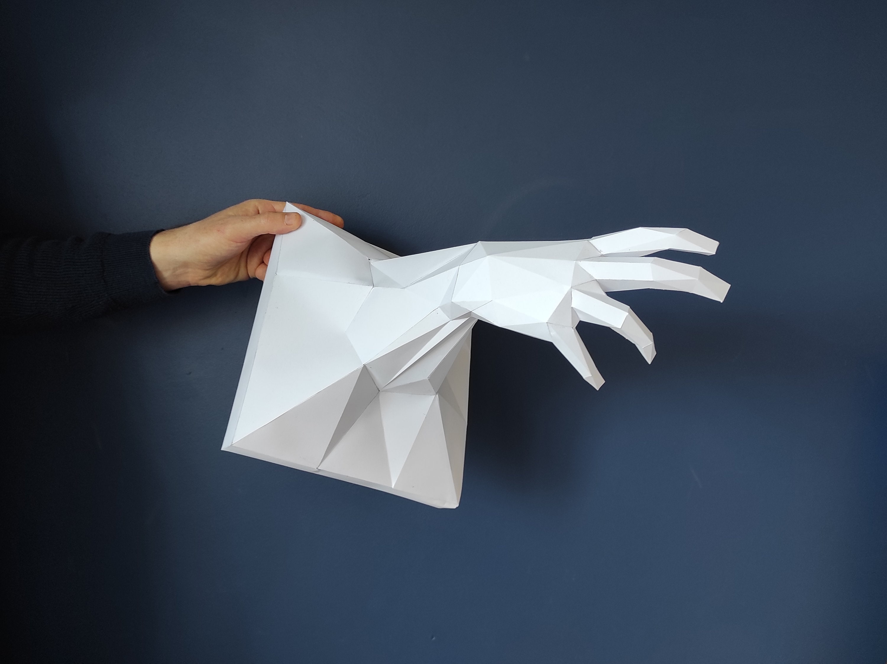 Zombie Hand Sculpture Paper Craft Model Digital Download PDF DIY ...