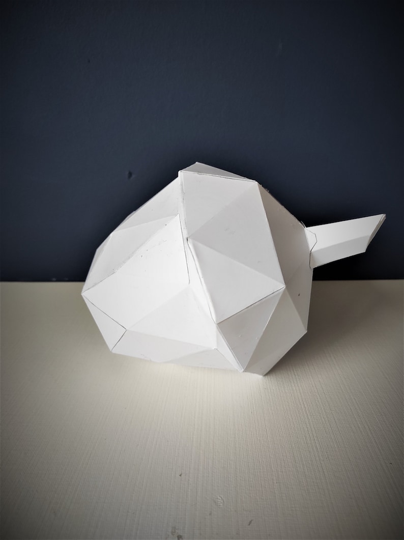 Acorn Sculpture Paper Craft Model Digital Download PDF Papercraft ...