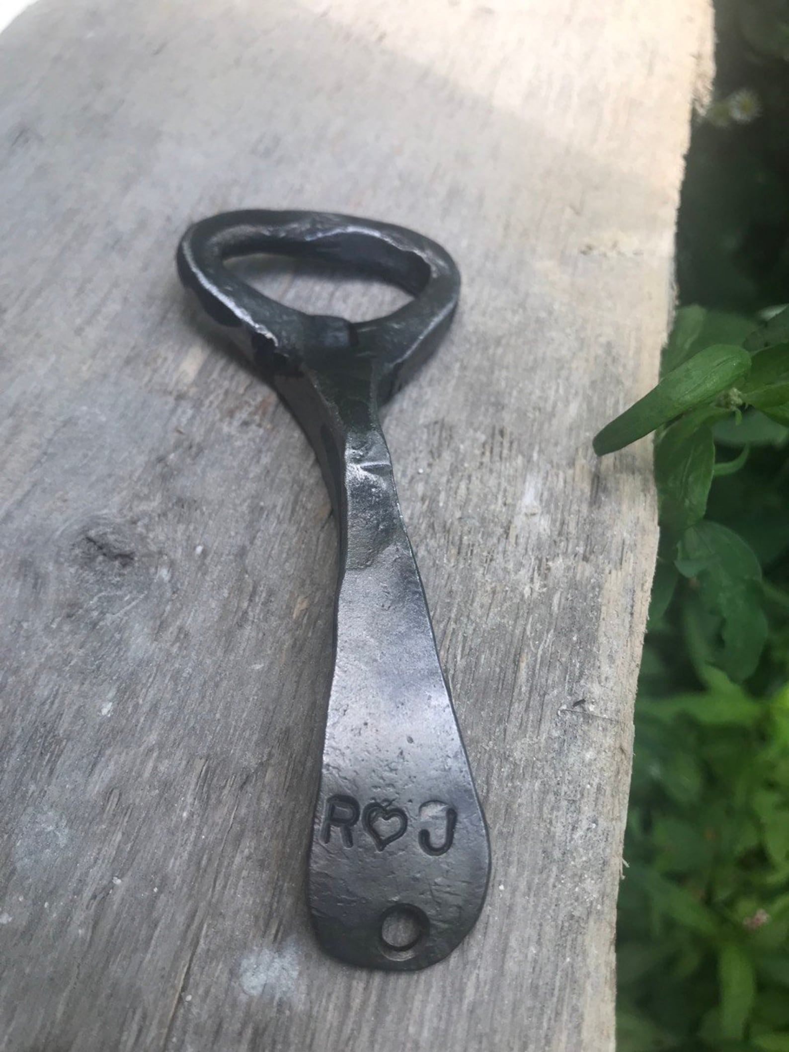 Bottle Opener Iron Keychain Hand Forged Iron Keychain - Etsy