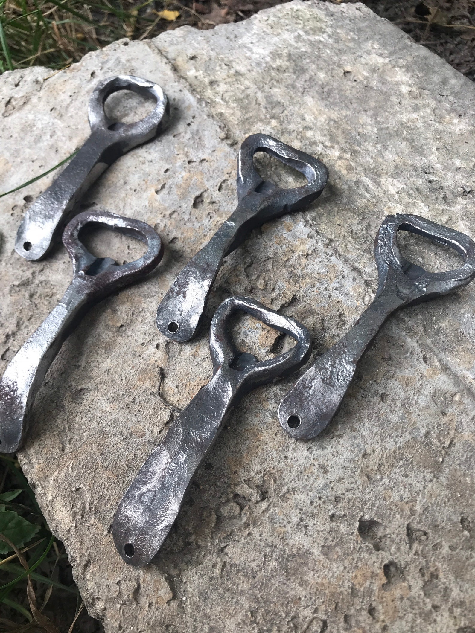 Bottle Opener Iron Keychain Hand Forged Iron Keychain - Etsy