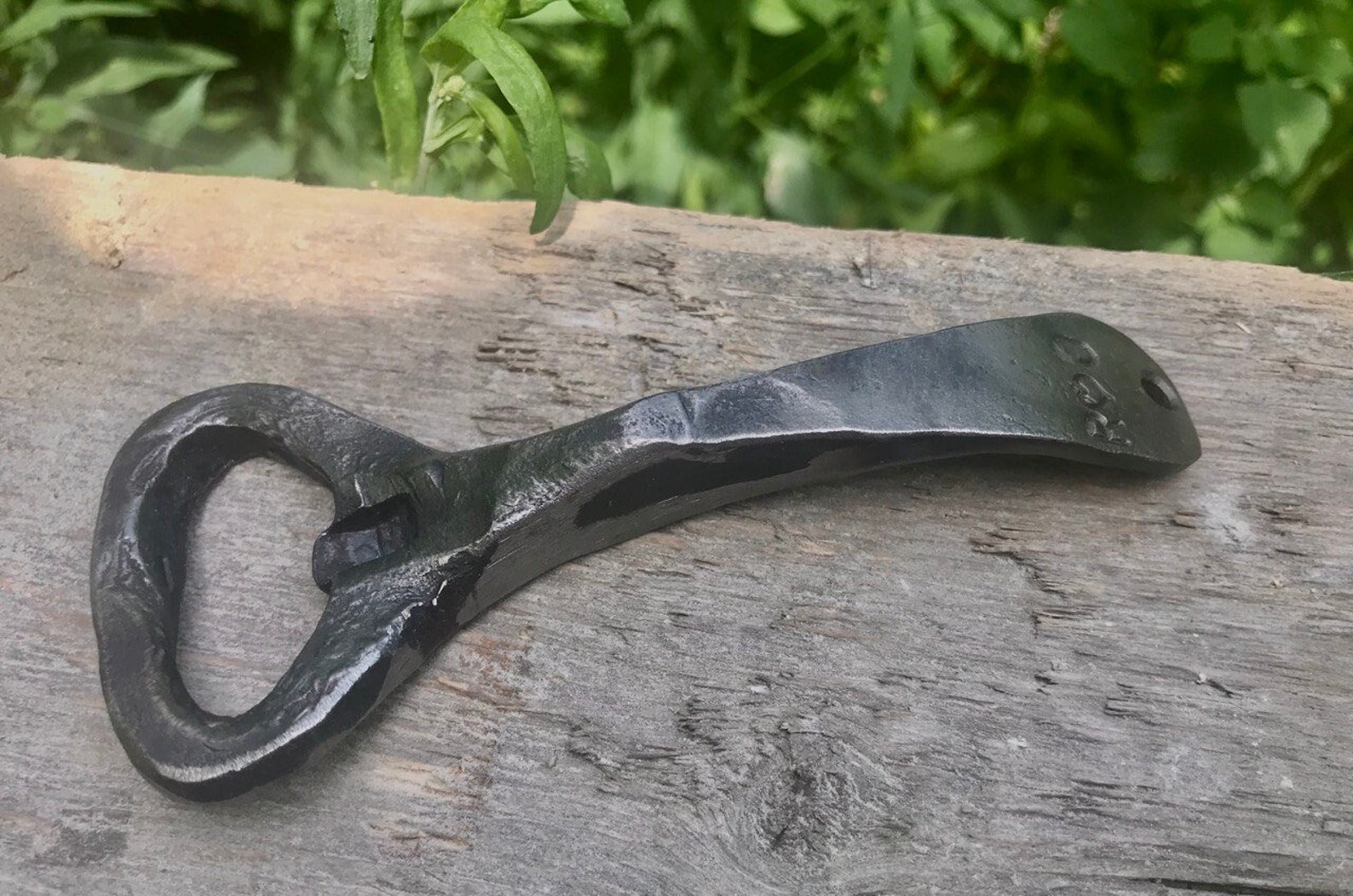 Bottle Opener Iron Keychain Hand Forged Iron Keychain - Etsy