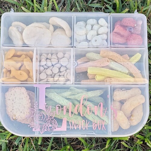 Personalize Travel Snack Box/snackle Box/ Snack Box for Kids - Etsy