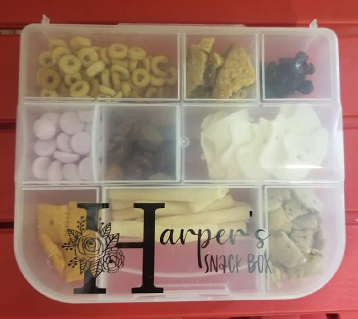 Personalize Travel Snack Box/snackle Box/ Snack Box for Kids - Etsy