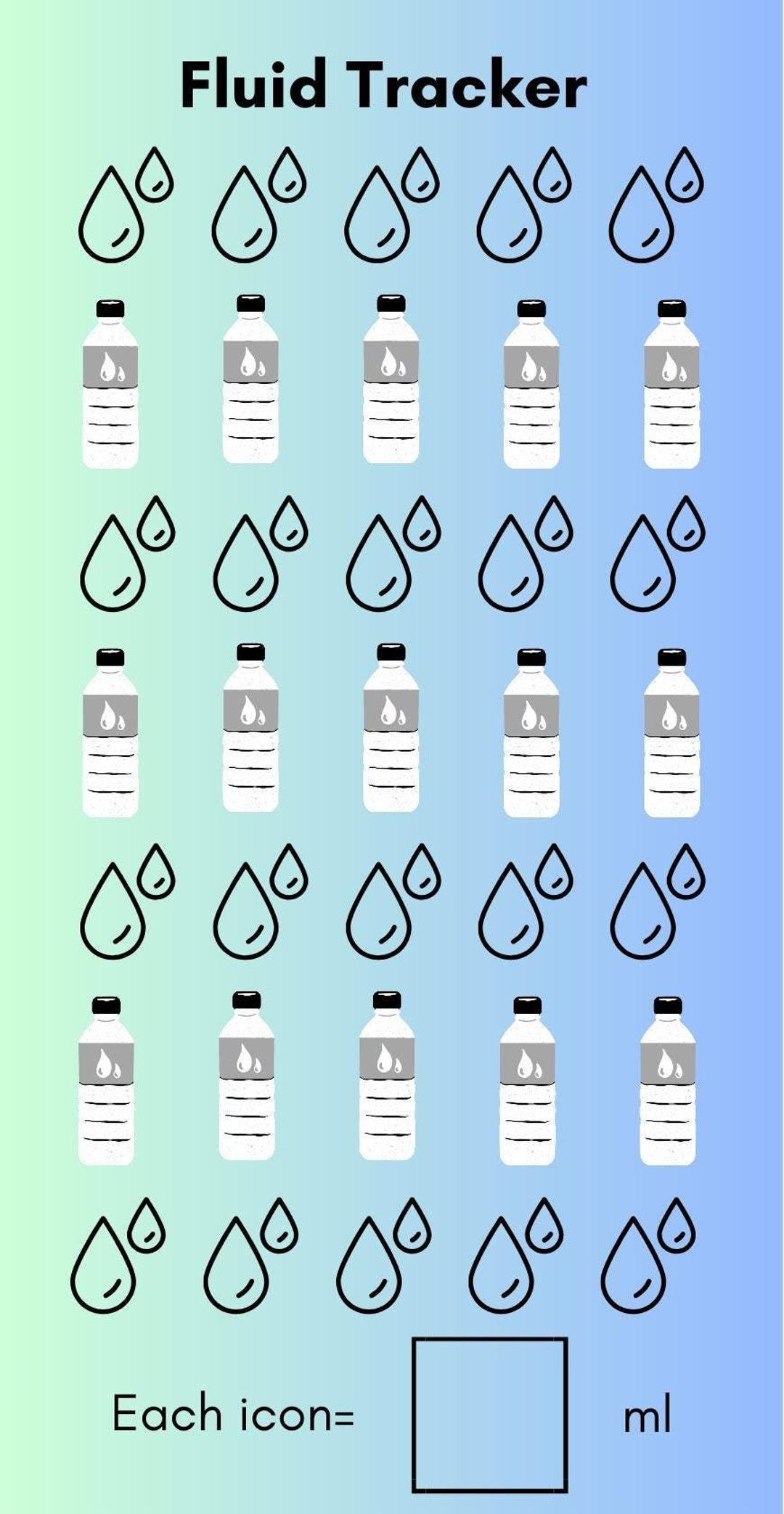 Fluid Tracker - Etsy