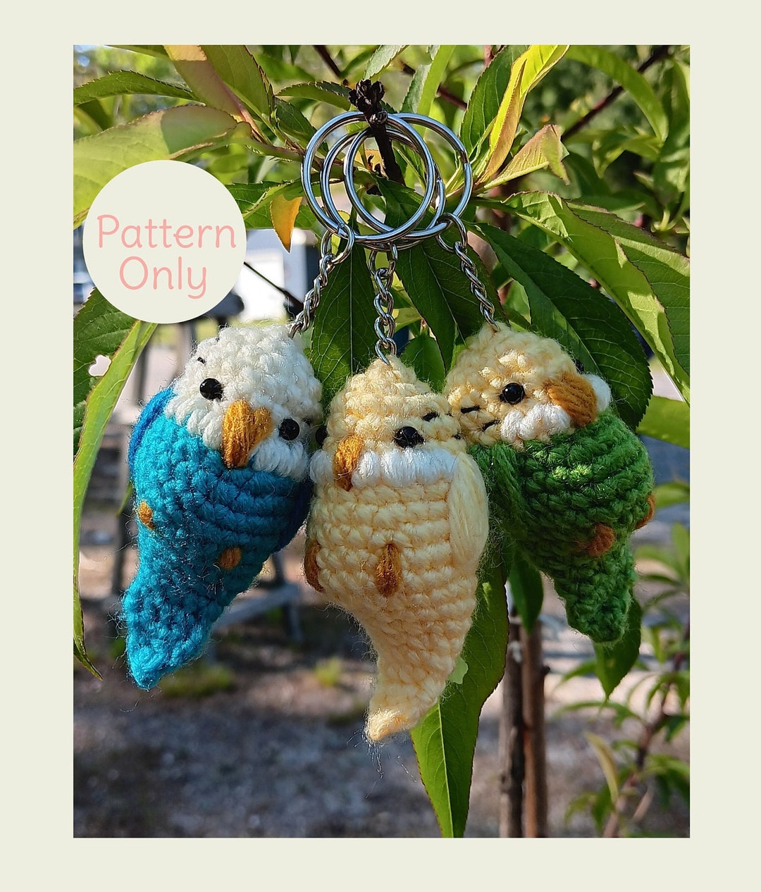 Budgie, Bird, Crochet Pattern, Keychain, Diy, Parakeet, Trending, 2024 ...