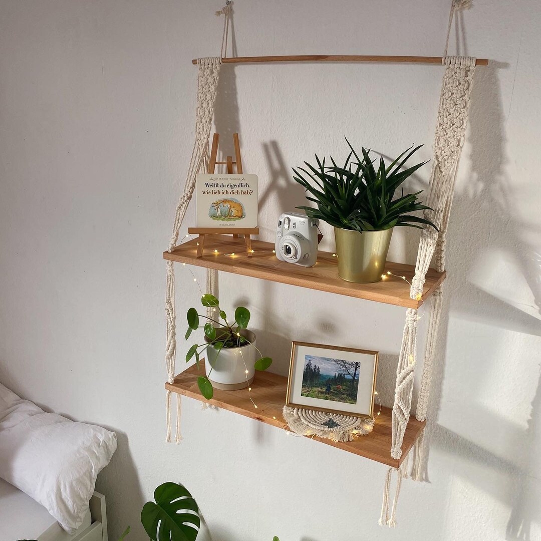 Makramee Regal Boho "AGA" - Etsy.de