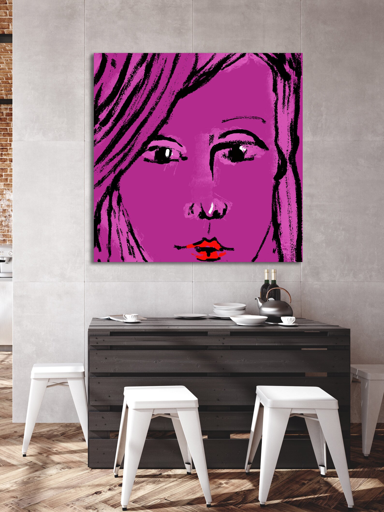 Arte Abstracto Moderno Lienzo Estampado Arte Minimalista Impresión