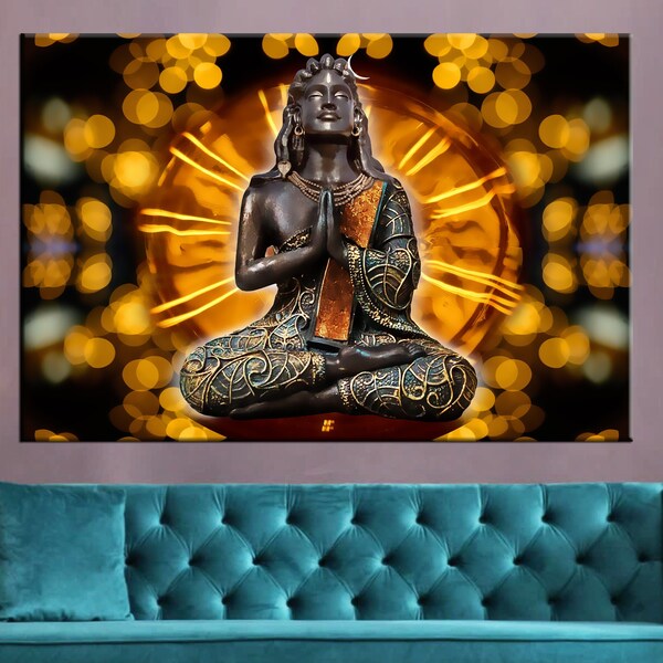 Adiyogi Canvas Art - Etsy