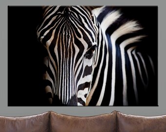 Zebra Print Wall Art - Etsy