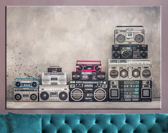 Boombox Art - Etsy