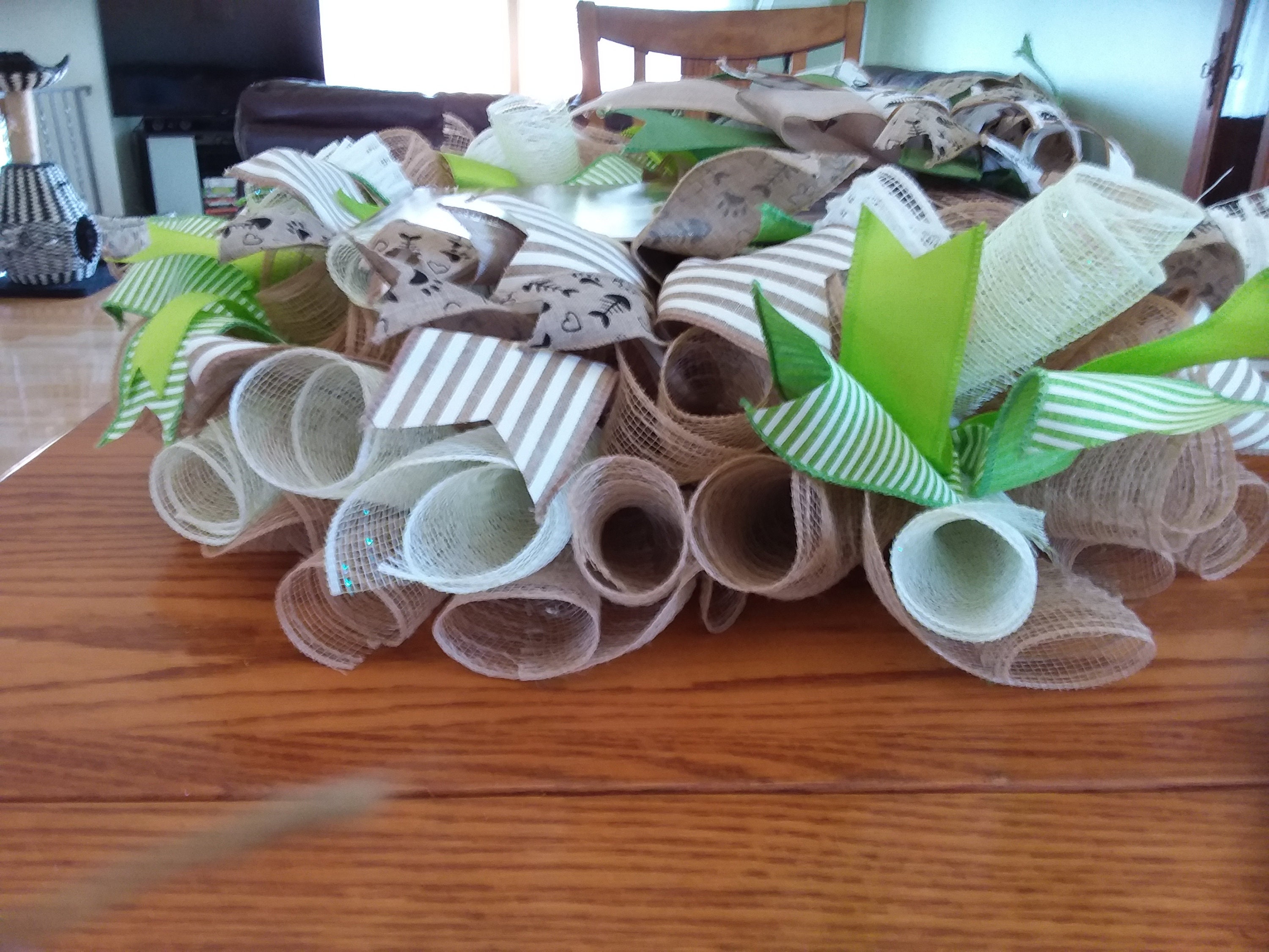 Funny Cat Deco Mesh Wreath, Black Cat Wreath, Coffee Wreath, Coffee ...