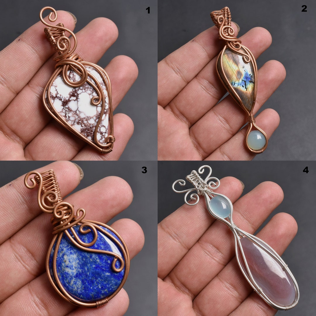 Wire Wrapped Pendants, Copper Wire Wrapping Stone, Wholesale Price ...