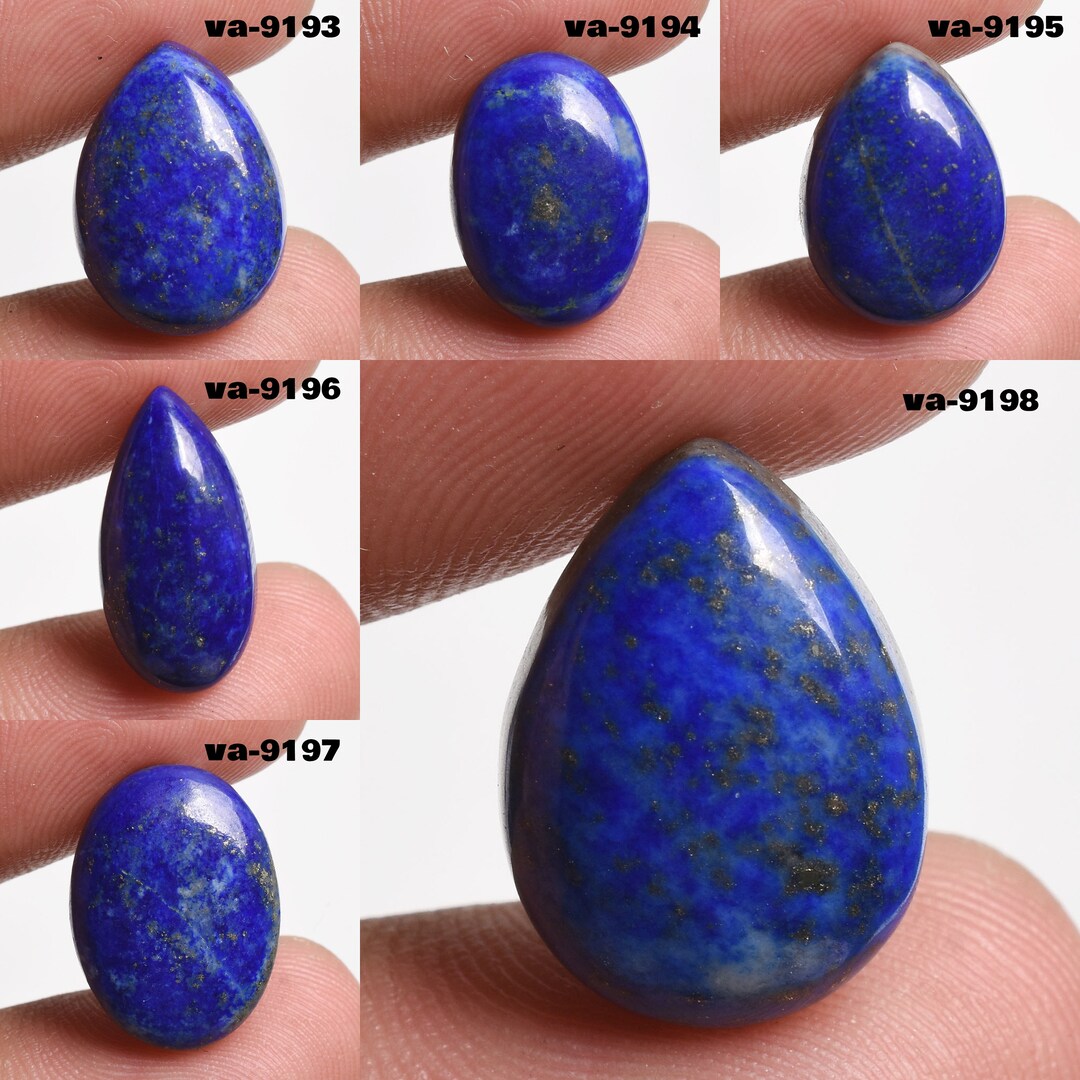 Oval Lapis Lazuli Gemstone, Natural Blue Lapis Lazuli, Lapis Cabochon ...