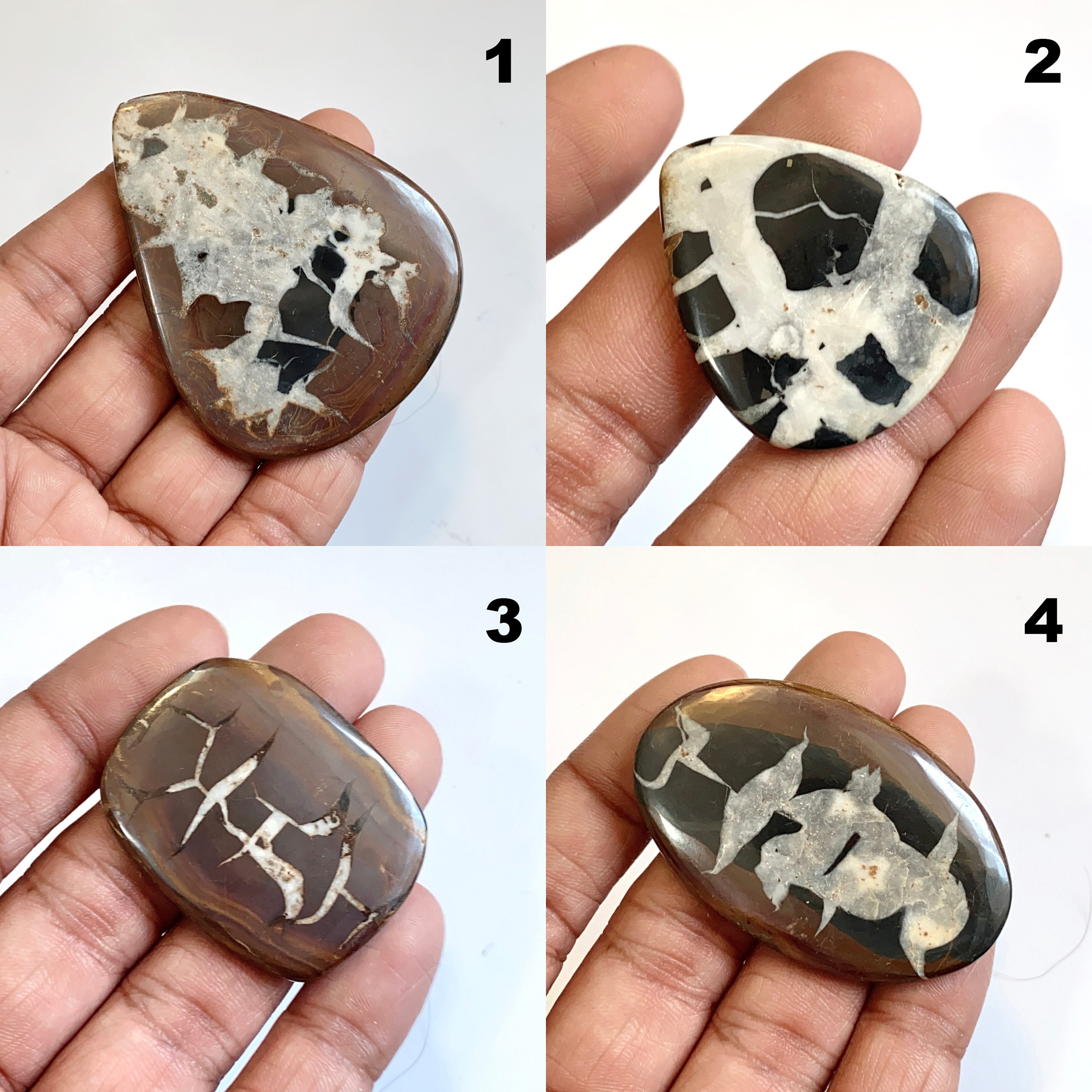 Smooth Septarian Gemstone Natural Brown Septarian Nodule Dragon Stone ...