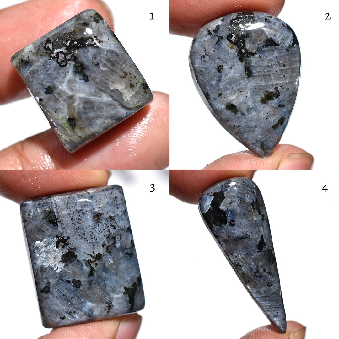 Semi Precious Larvikite Cabochon, Mix Shape Polished Larvikite, Smooth ...