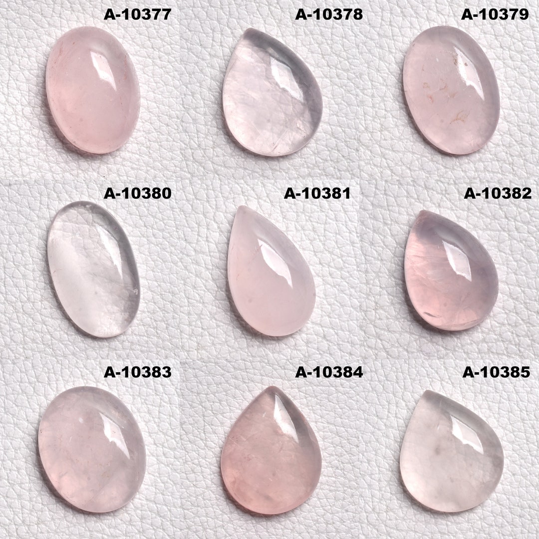 Rose Quartz Gemstone, Natural Rose Quartz Cabochons, Pink Rose Quartz ...