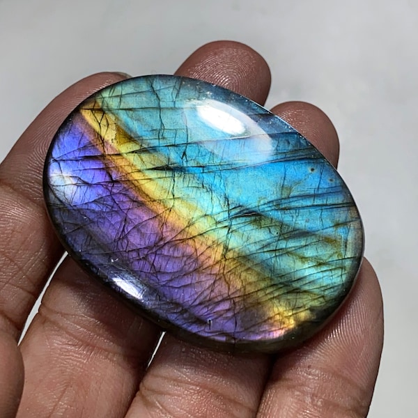 Rainbow Labradorite Pendant - Etsy