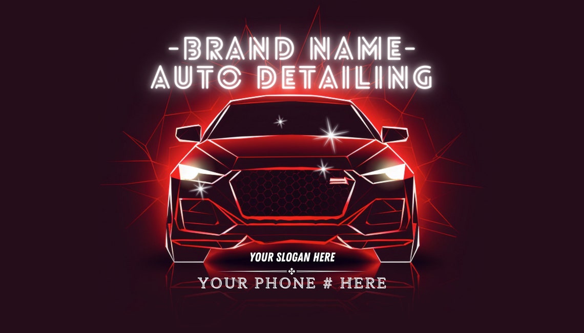 Auto Detailing Brand Template Kit | Auto Detailing Car Logo Template ...