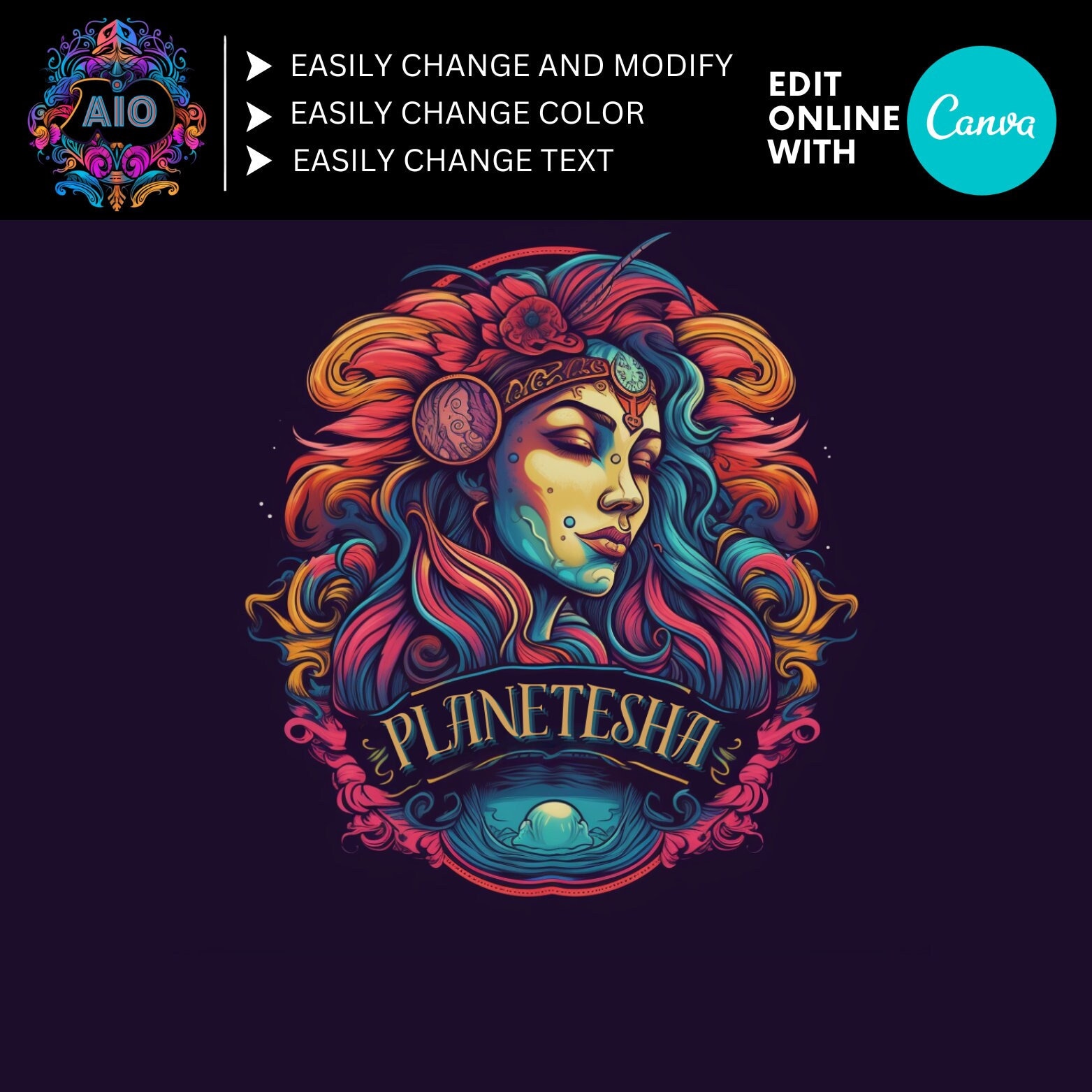 Streamer Logo Template Gamer Girl Customizable Canva Logo Template ...